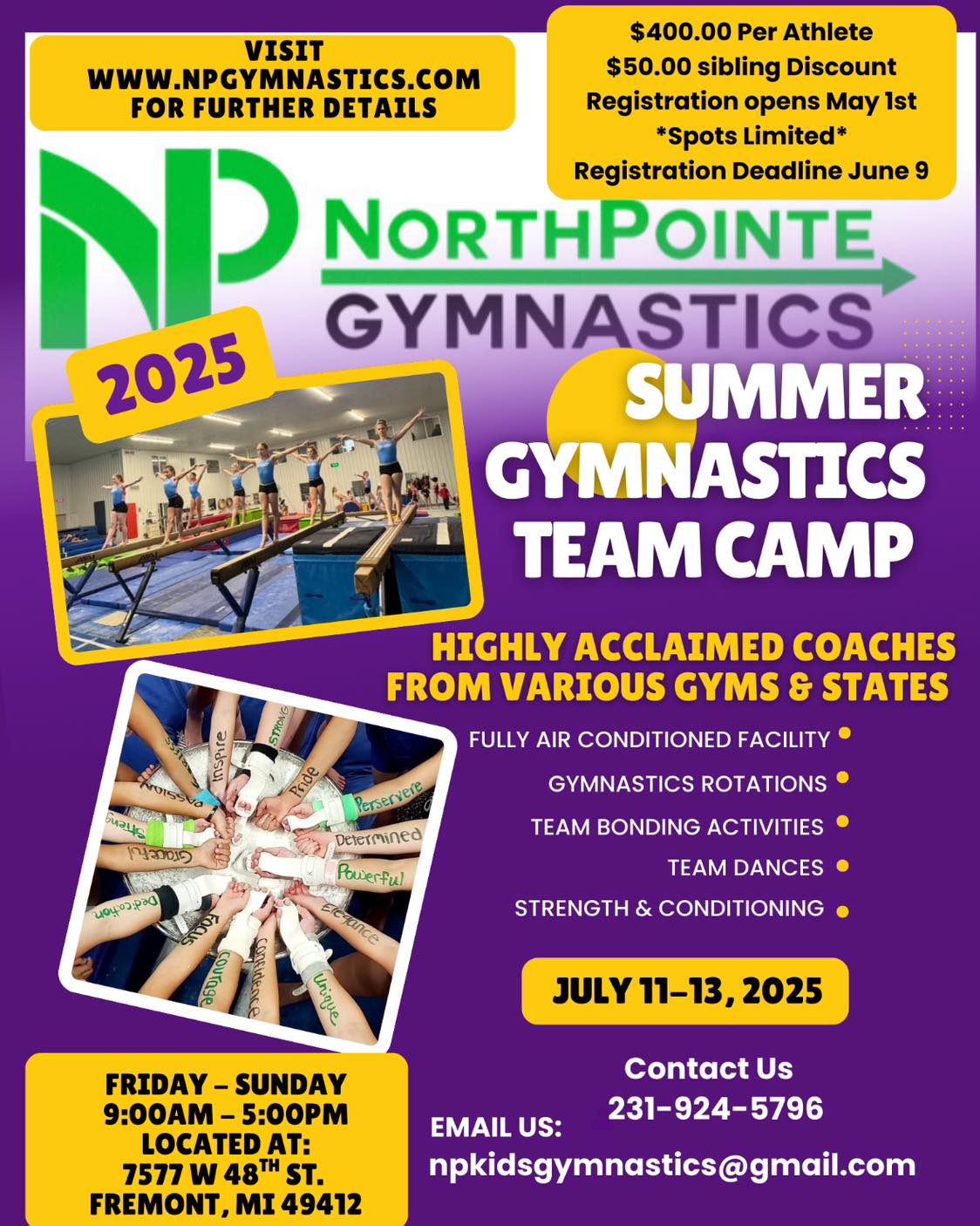 Summer Team Camp - NorthPointe Gymnastics